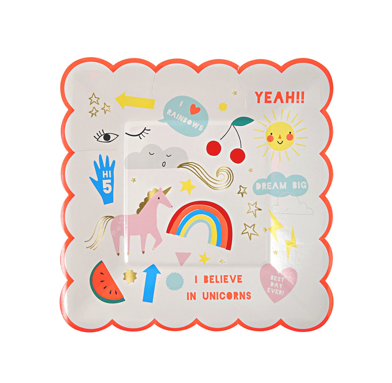 8 petites assiettes Licorne Meri Meri pour chambre enfant - Les Enfants ...