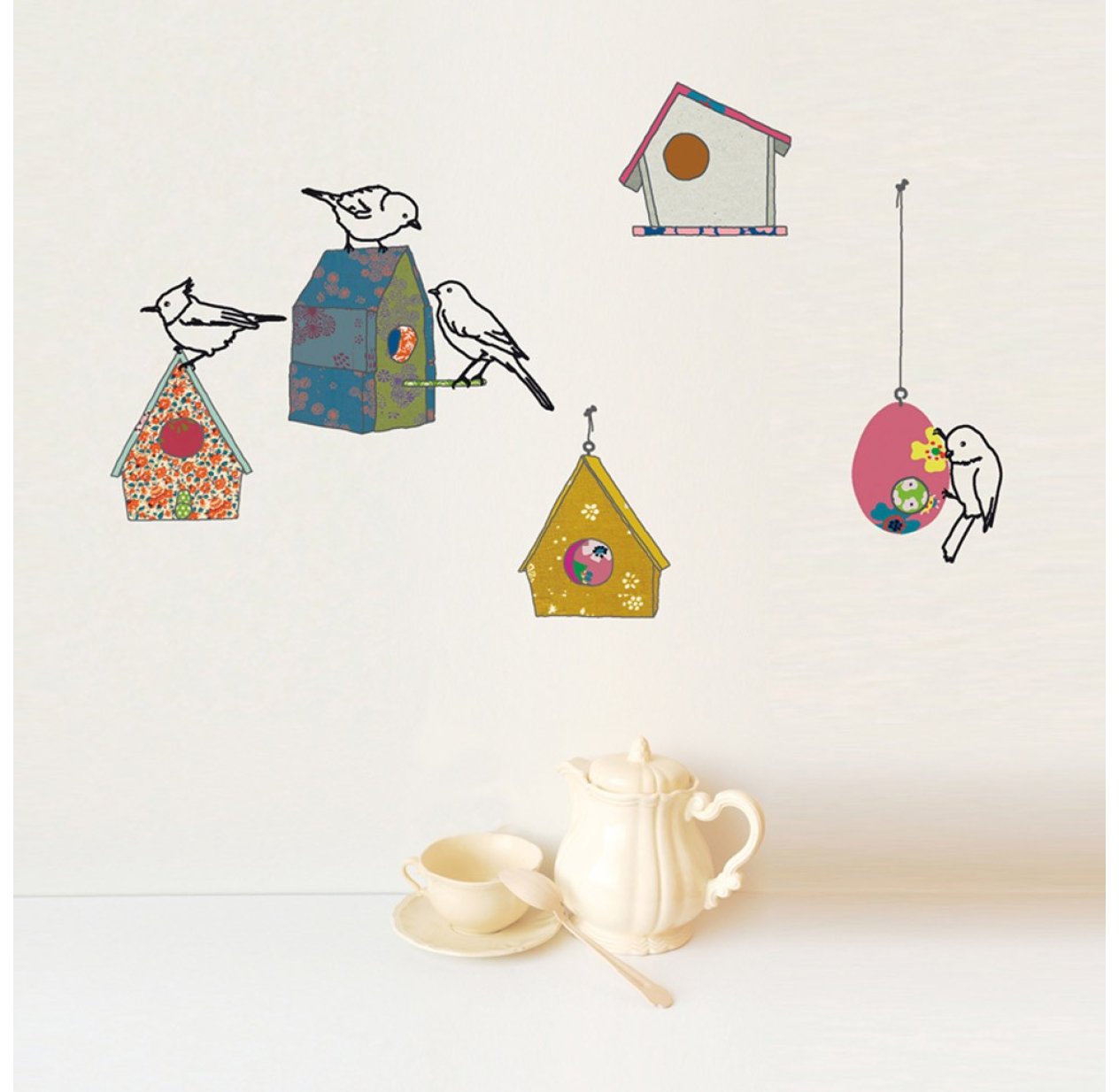 Stickers Nichoirs à oiseaux Mimilou pour chambre enfant - Les Enfants ...