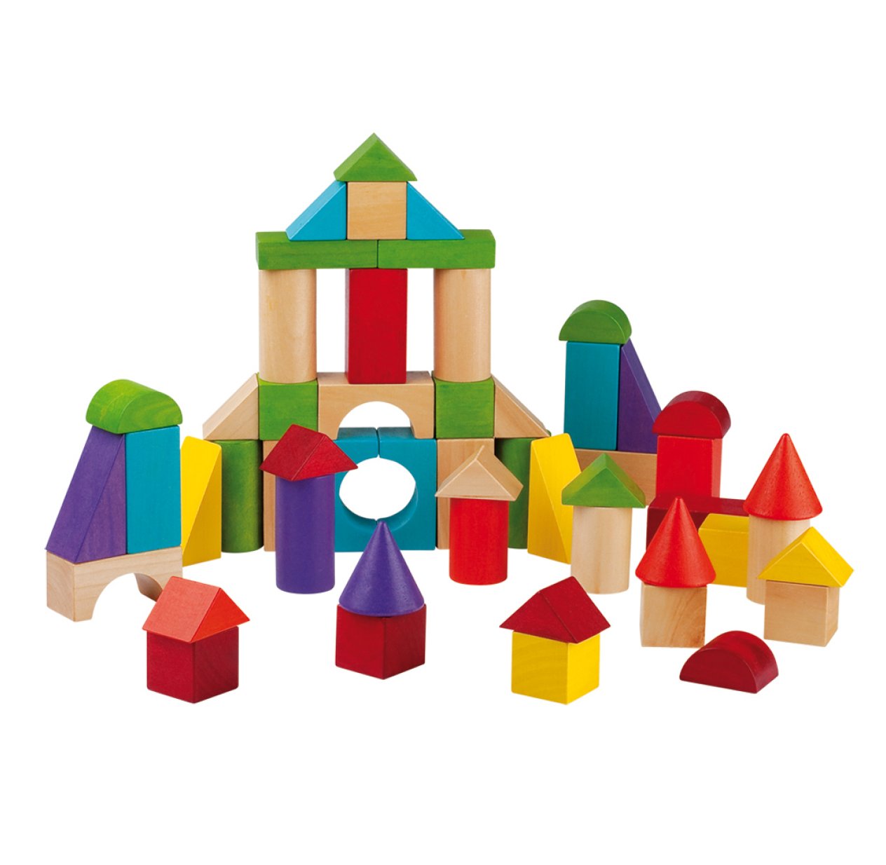 100 Cubes de Construction Janod pour chambre enfant - Les Enfants du Design