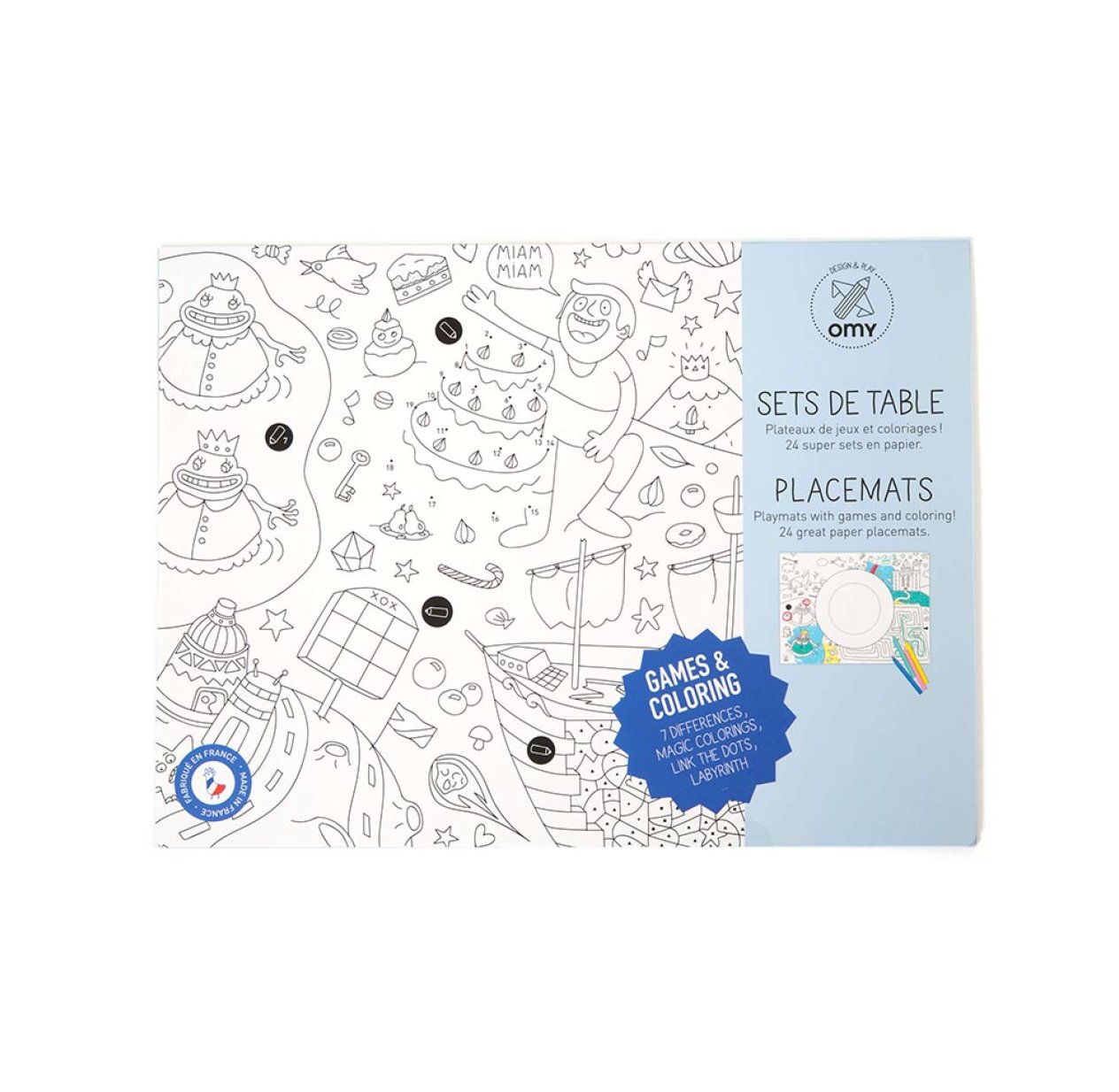 Games - Sets de table à colorier OMY Design and Play pour chambre ...