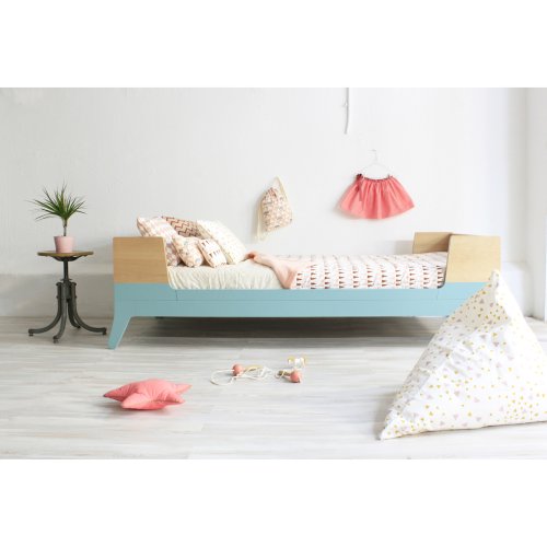 Lit enfant Horizon - Vert Tropical Nobodinoz pour chambre enfant - Les ...