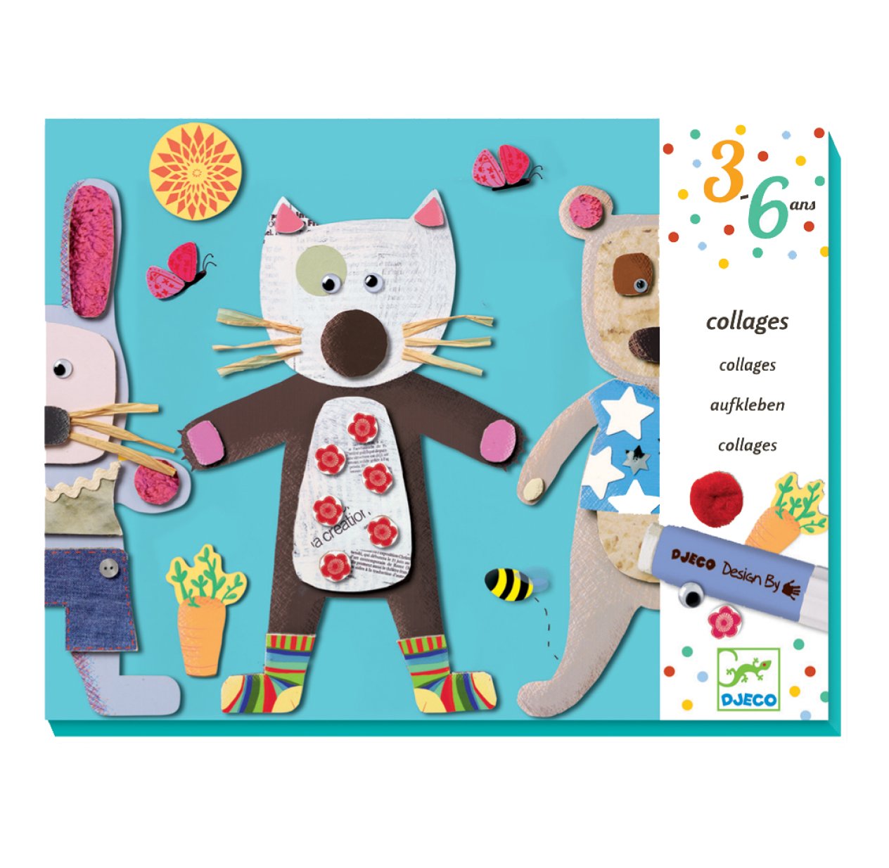 Atelier Collages - Collages des petits Djeco pour chambre enfant - Les ...