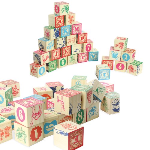 Jeu de cubes sérigraphiés Nathalie Lété Vilac pour chambre enfant - Les ...