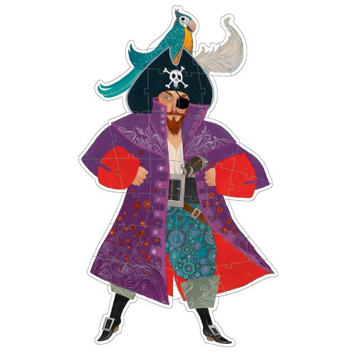Puzzle géant - Elliott le pirate Djeco pour chambre enfant - Les ...