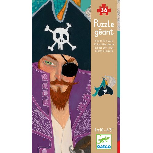 Puzzle géant - Elliott le pirate Djeco pour chambre enfant - Les ...