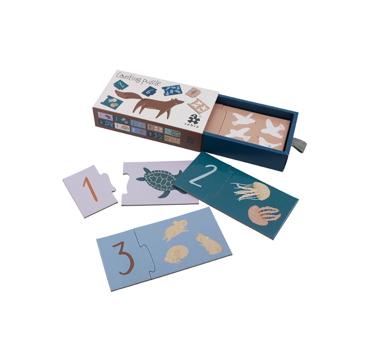 Puzzle J'apprends à Compter Sebra pour chambre enfant - Les Enfants du ...