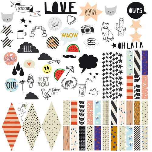 Sticker Happy Pin Board Mimilou pour chambre enfant - Les Enfants du Design