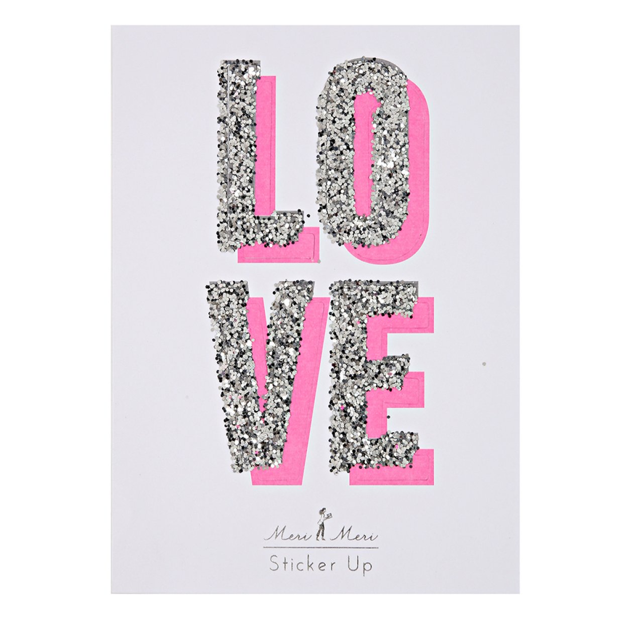 Sticker LOVE pailletés Meri Meri pour chambre enfant - Les Enfants du ...